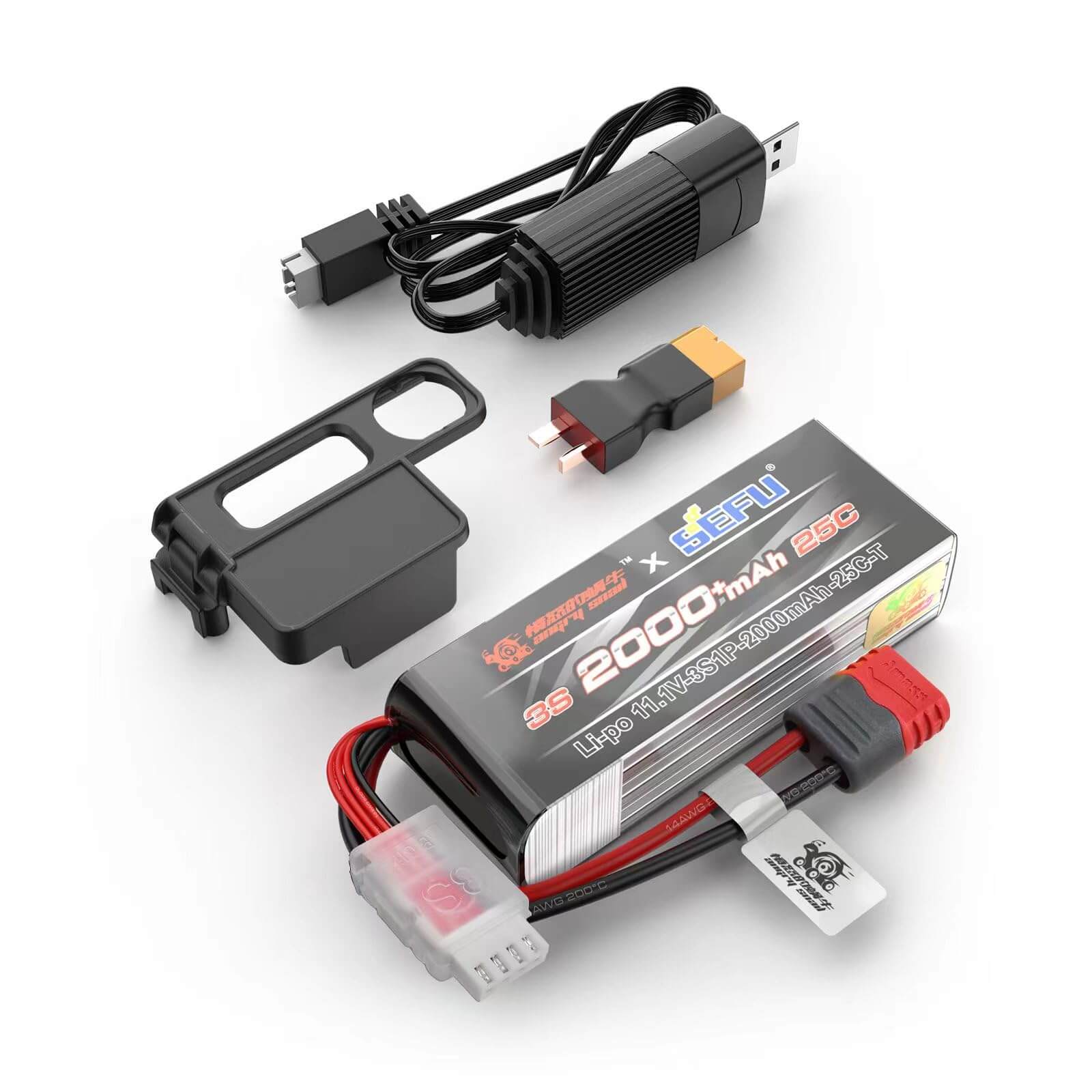 MJX HYPER GO Angry Snail 3S2000 RC Car LiPo Battery for 14 and 16 ...
