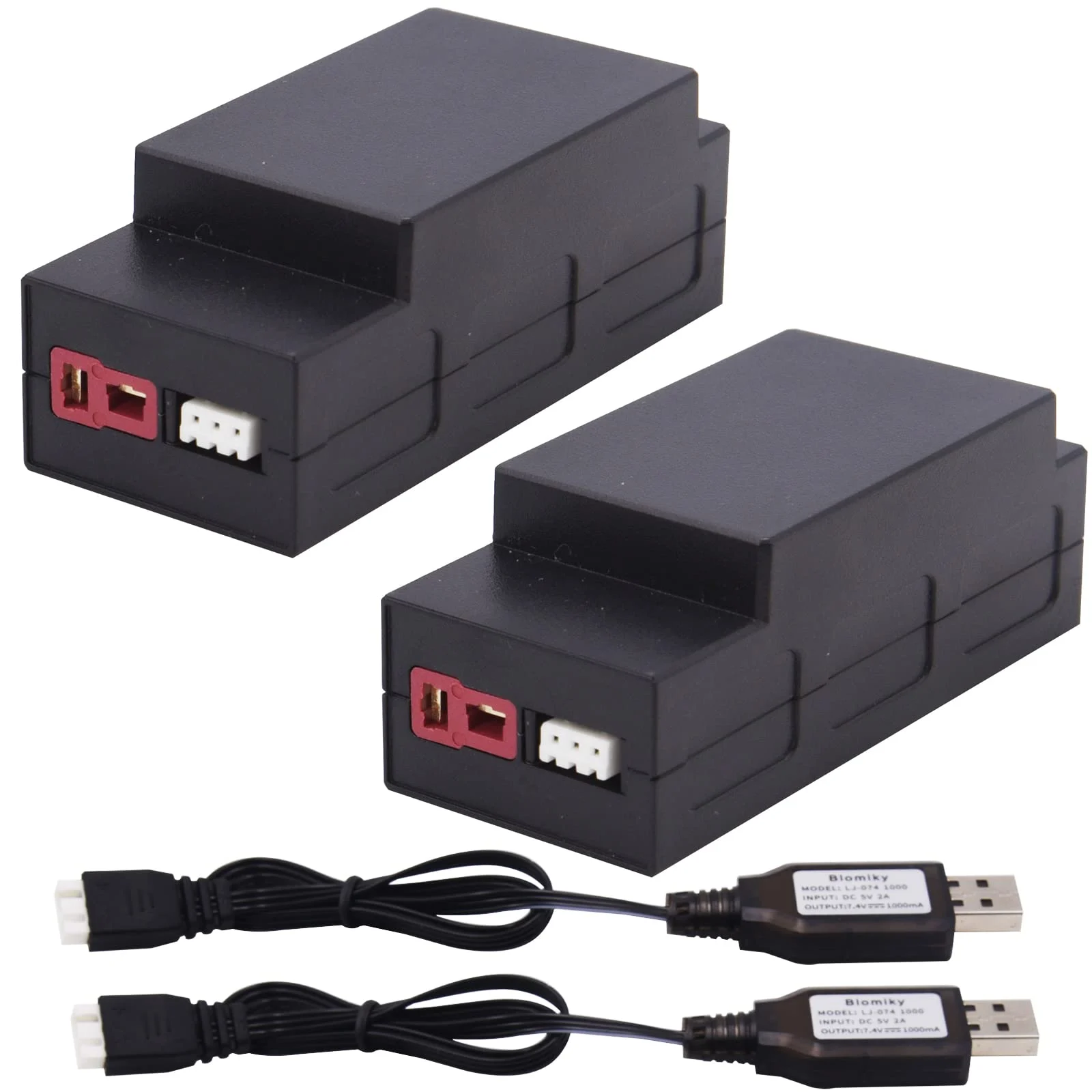 MJX 2S Lipo Battery（2 PCS） -7.4V 1050mAh 7.77Wh for 16 Series RC Car Trucks - MJX Hyper Go ...